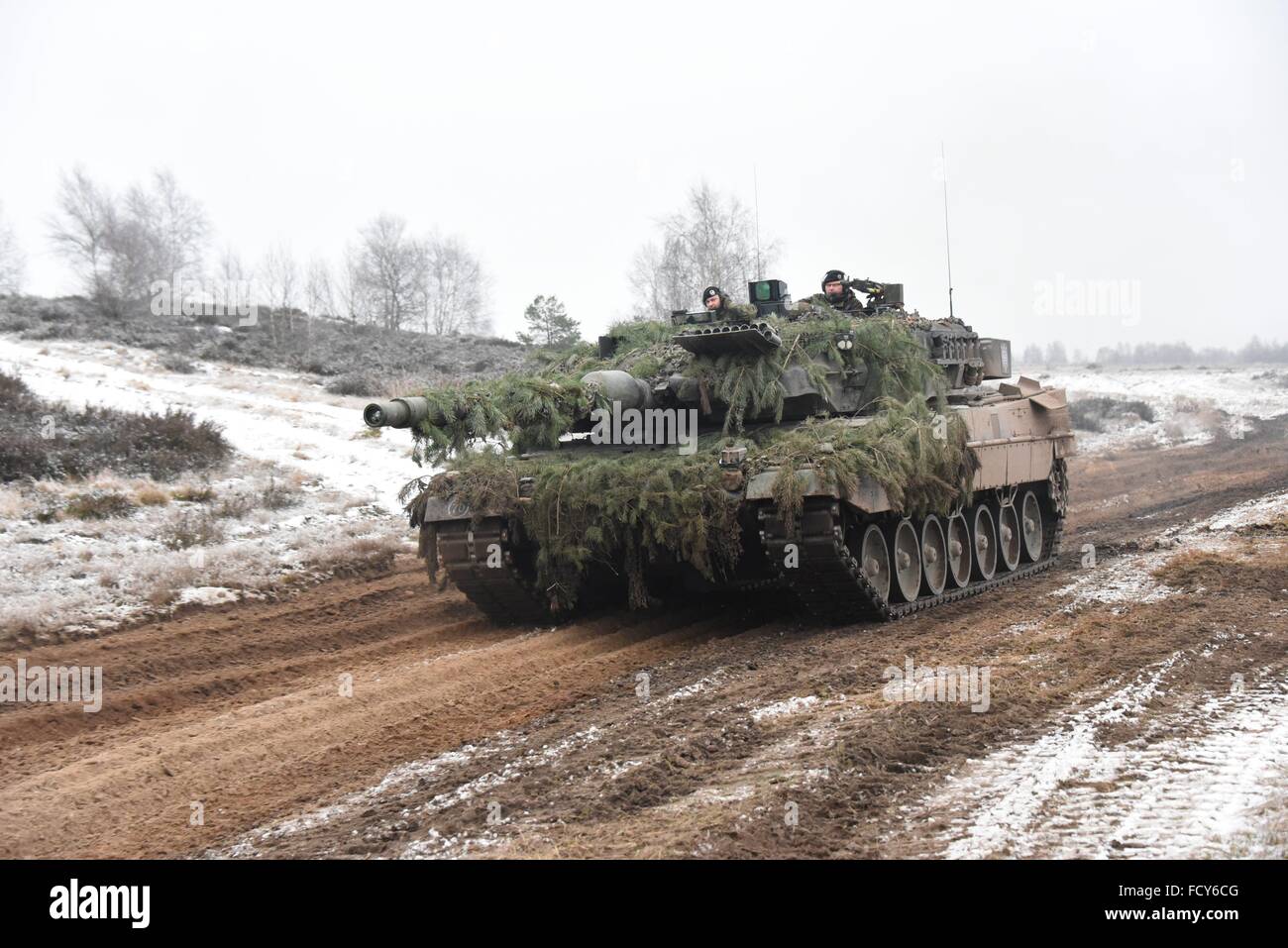 Leopard 2A6 Main Battle Tank of 2nd Company, 393rd Armor Battalion ...