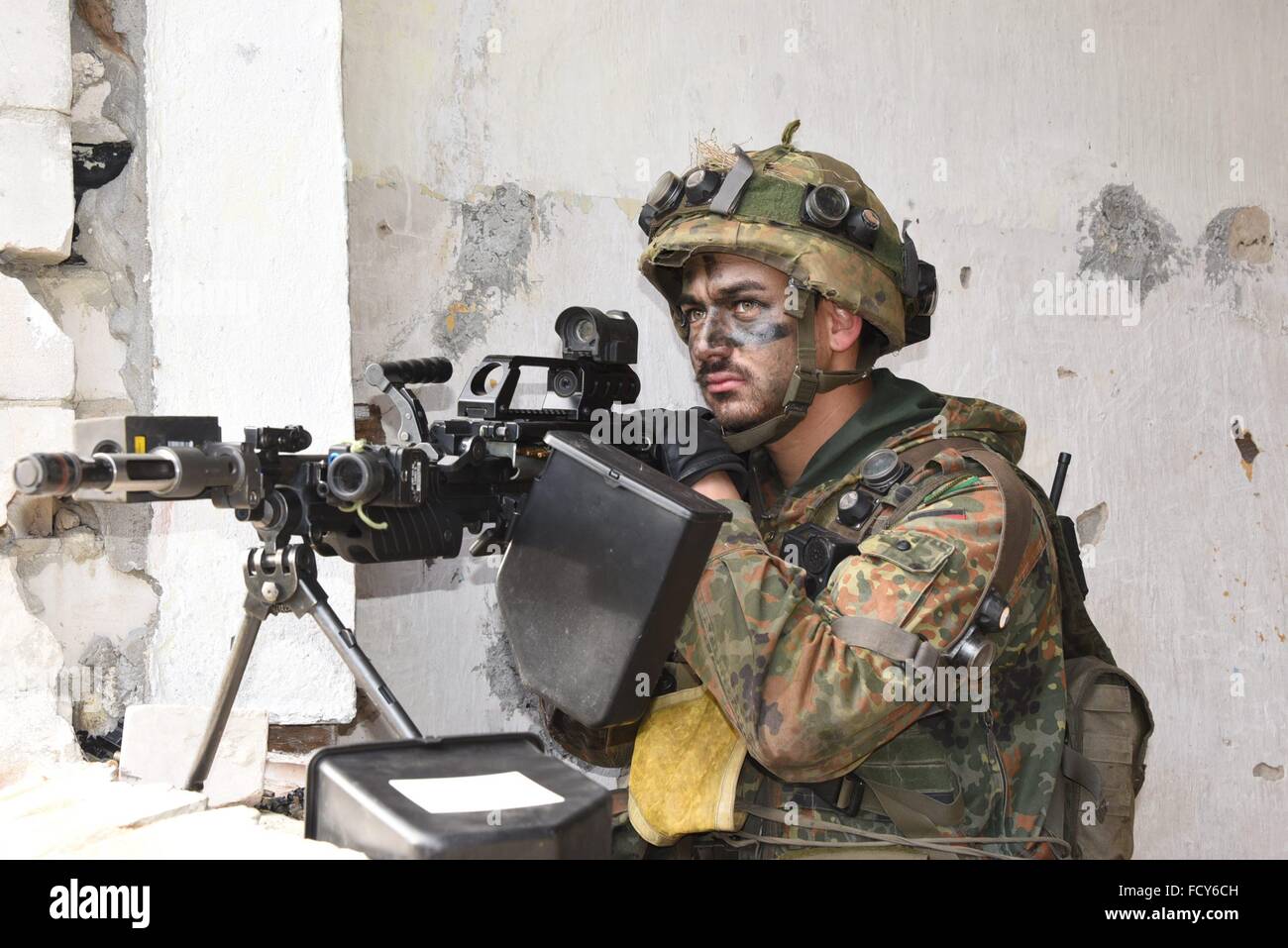 Light Infantry soldier of 3rd Company, 1st Infantry Battalion during a ...