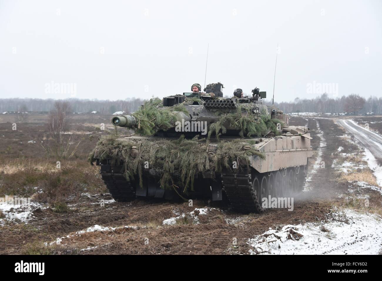 Leopard 2A6 Main Battle Tank of 2nd Company, 393rd Armor Battalion ...