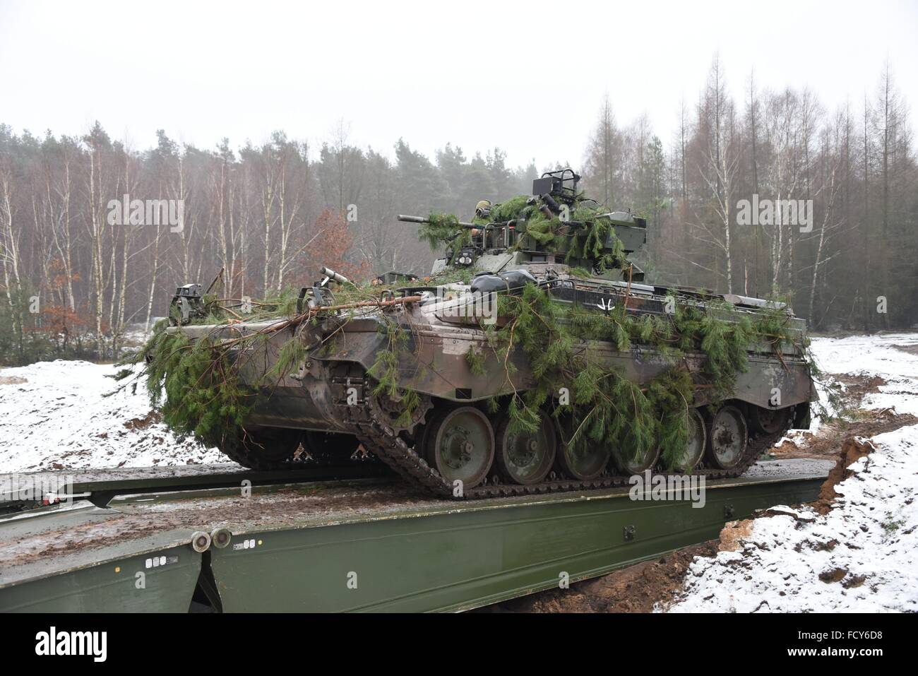 Marder 1A3 of 4th Company, 212th Mechanized Infantry Battalion during a ...