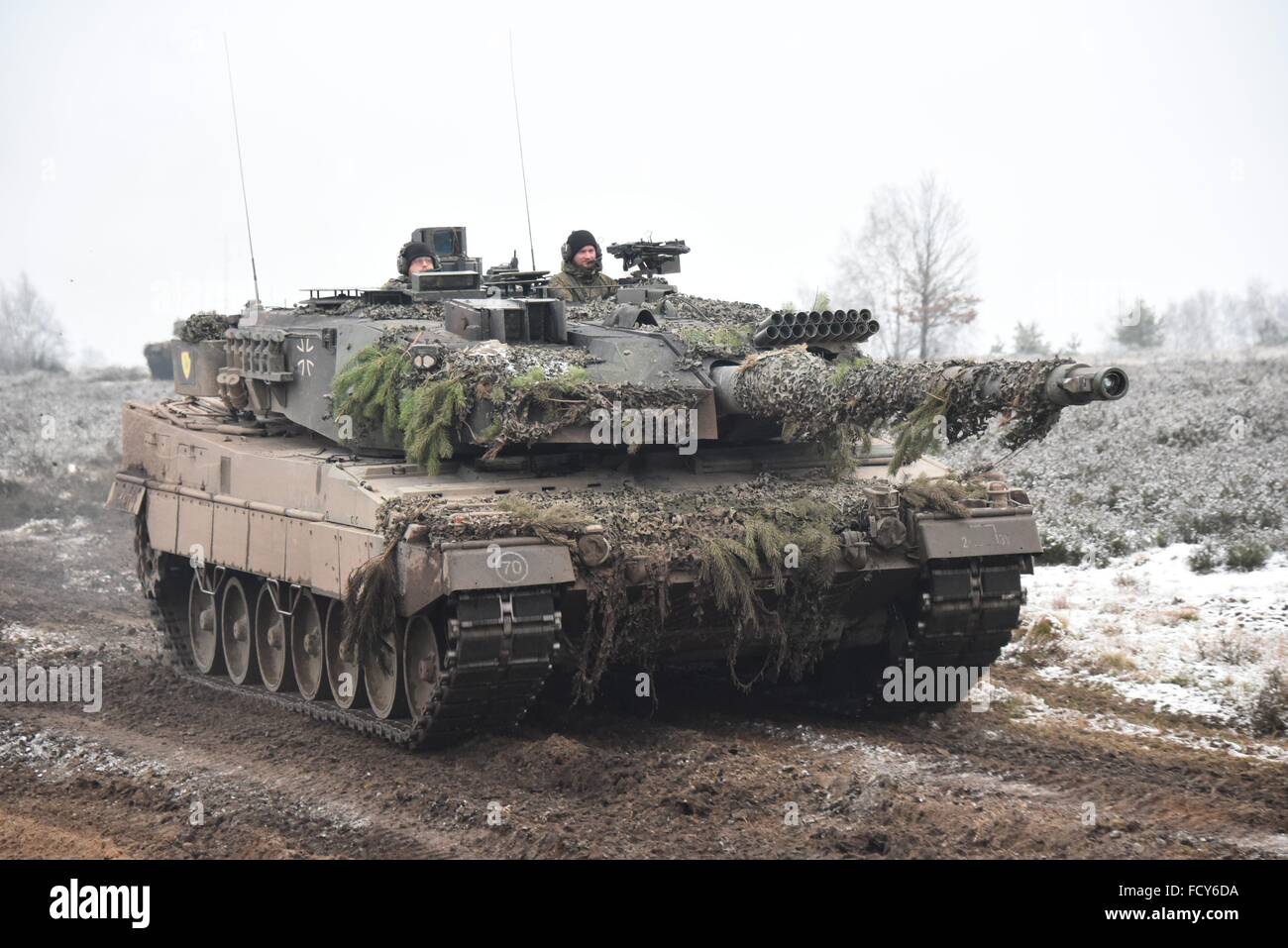 Leopard 2A6 Main Battle Tank of 2nd Company, 393rd Armor Battalion ...