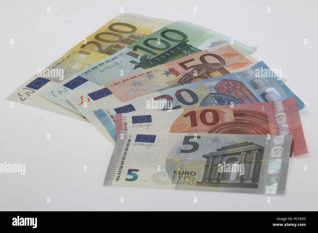 New Euro banknotes Stock Photo - Alamy