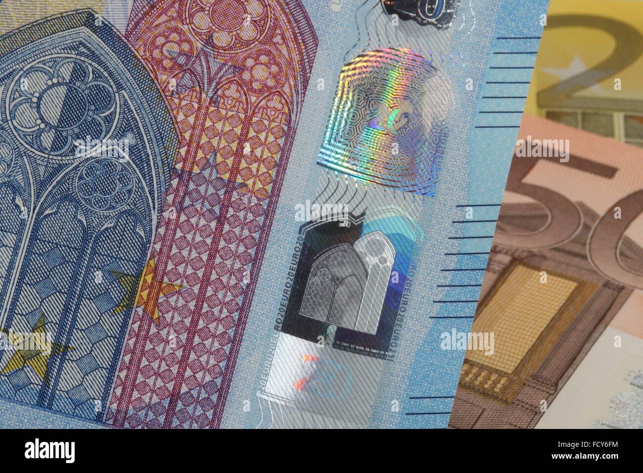 New Euro banknotes Stock Photo - Alamy