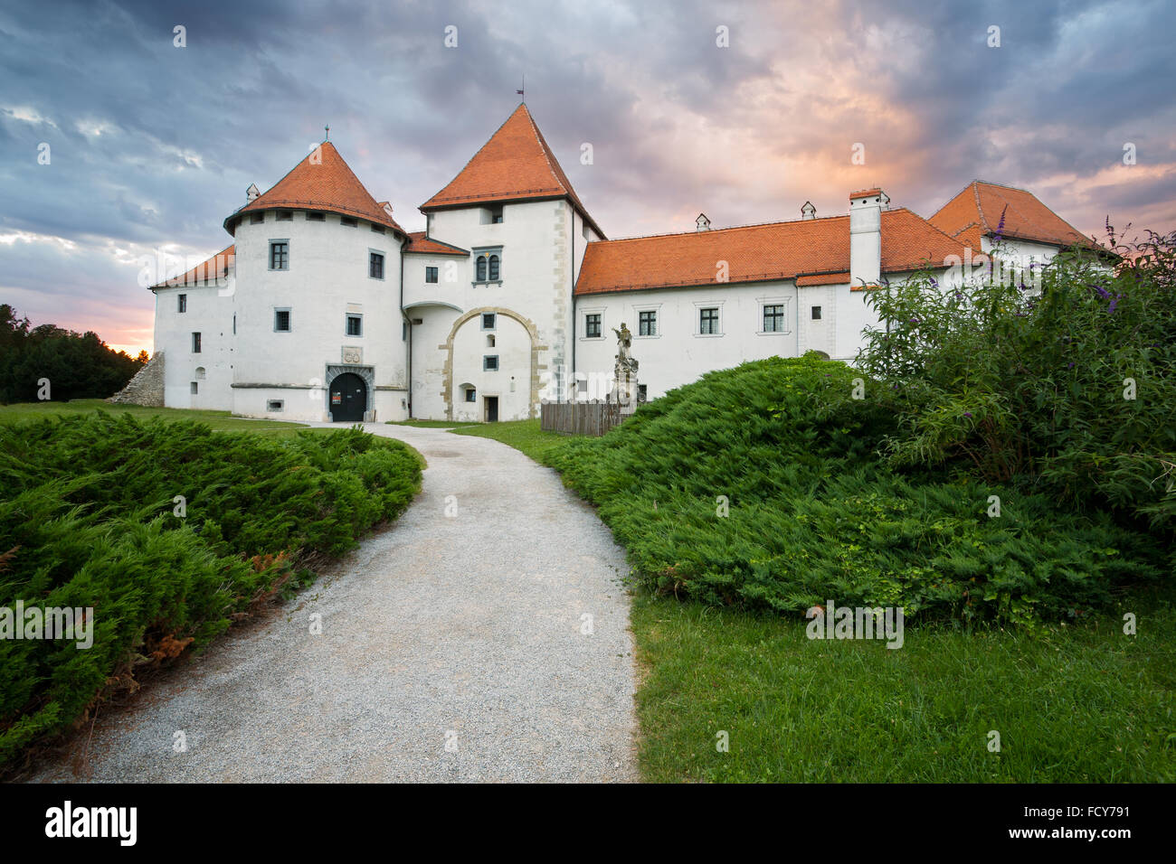 Old town castle in Varazdin, Croatia Stock Photo - Alamy