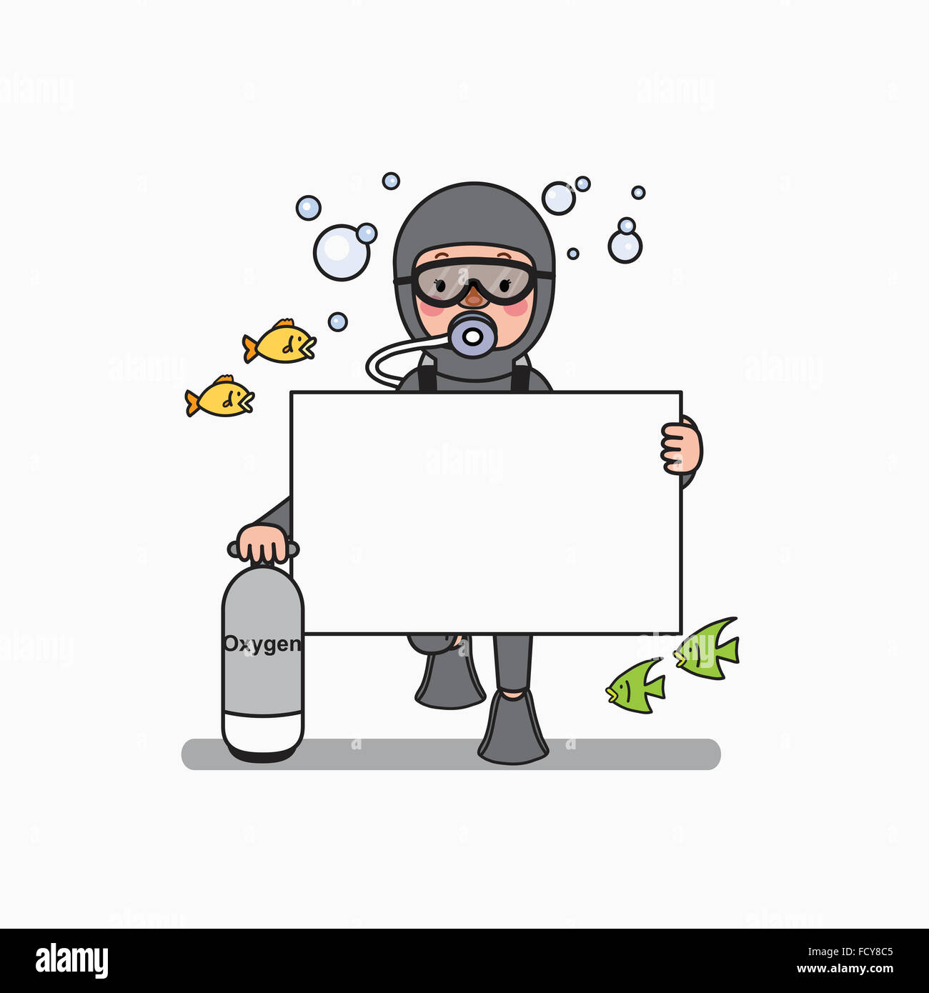 Scuba diver man fish Cut Out Stock Images & Pictures - Alamy