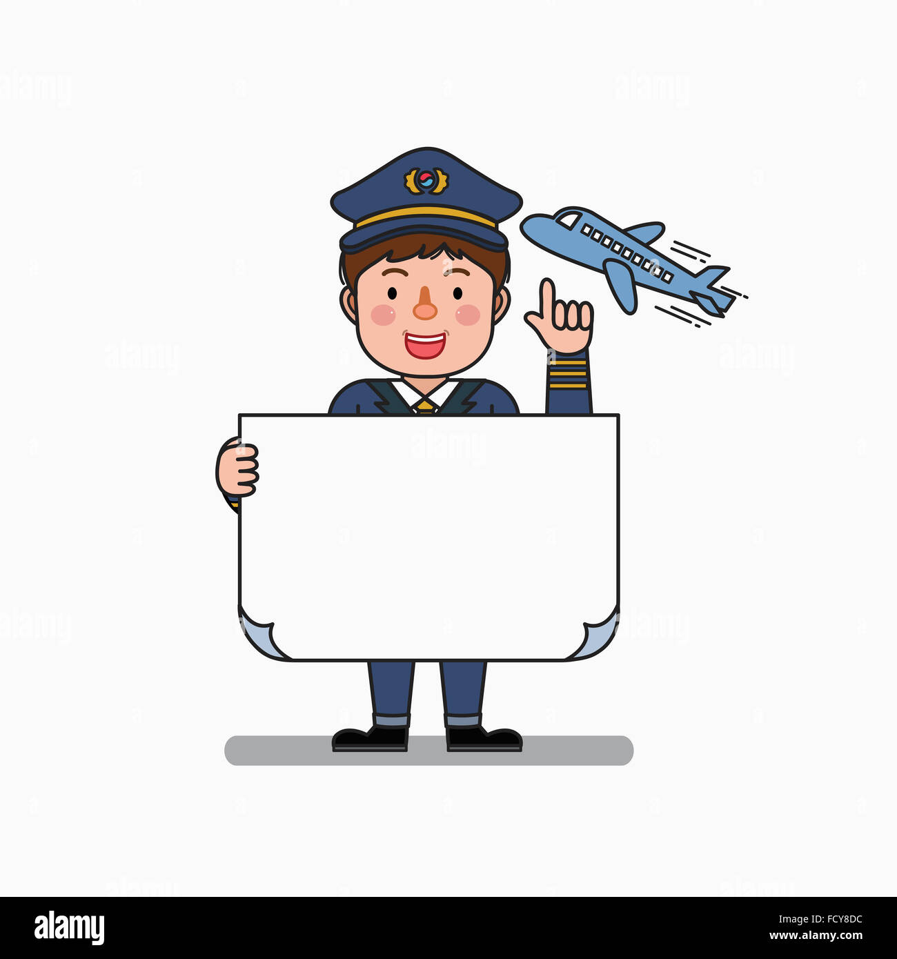 Pilot holding Cut Out Stock Images & Pictures - Alamy
