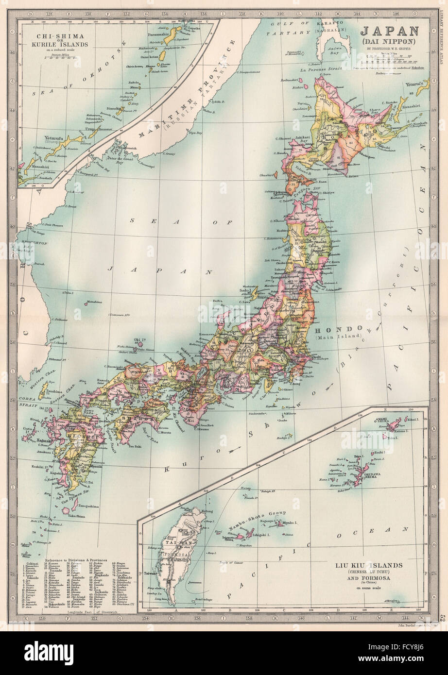 Map Of Edo Japan Izu Seven Islands Geographicus Rare Antique Maps