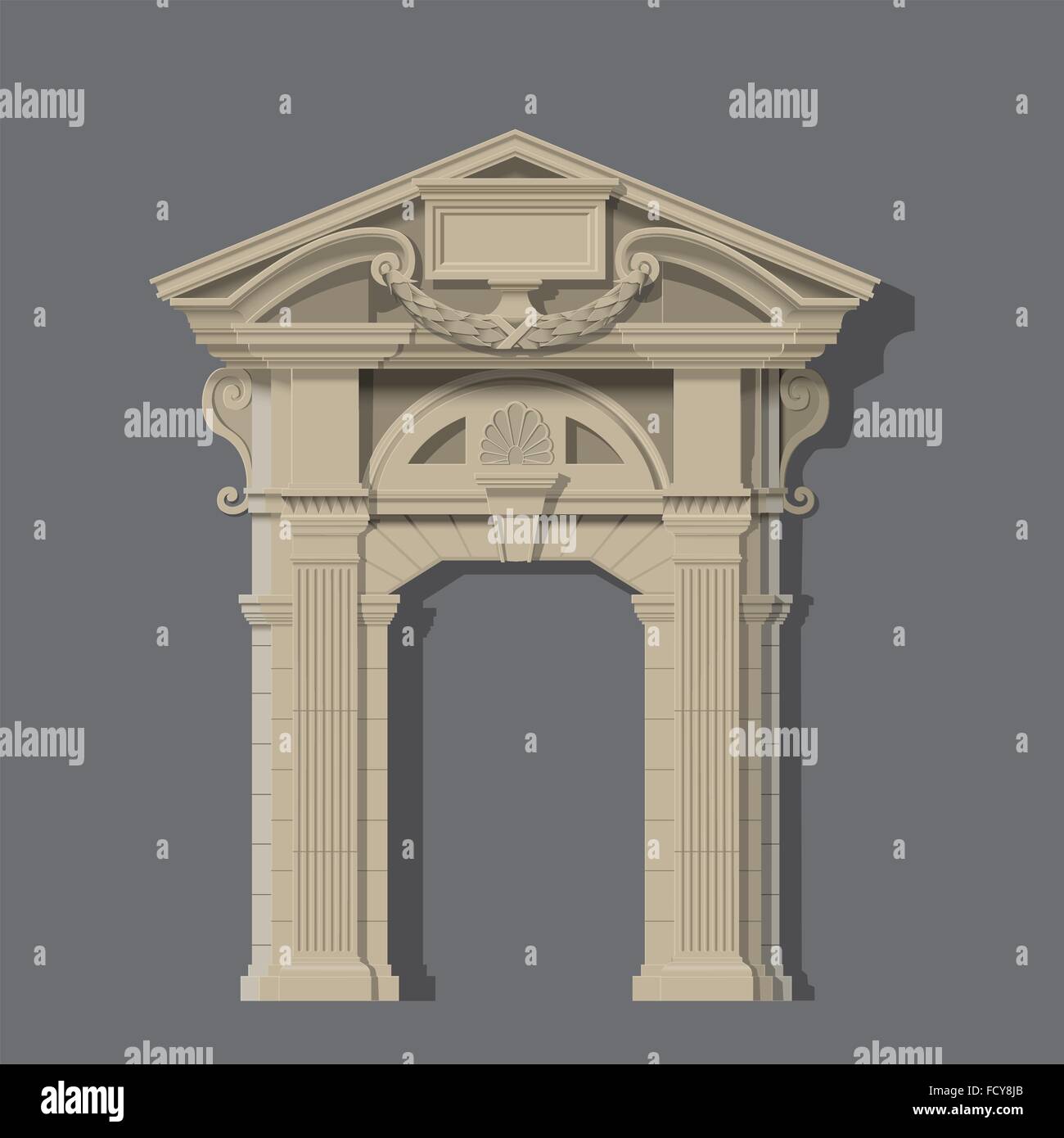 vector image, stone entrance of house Stock Vector Image & Art - Alamy