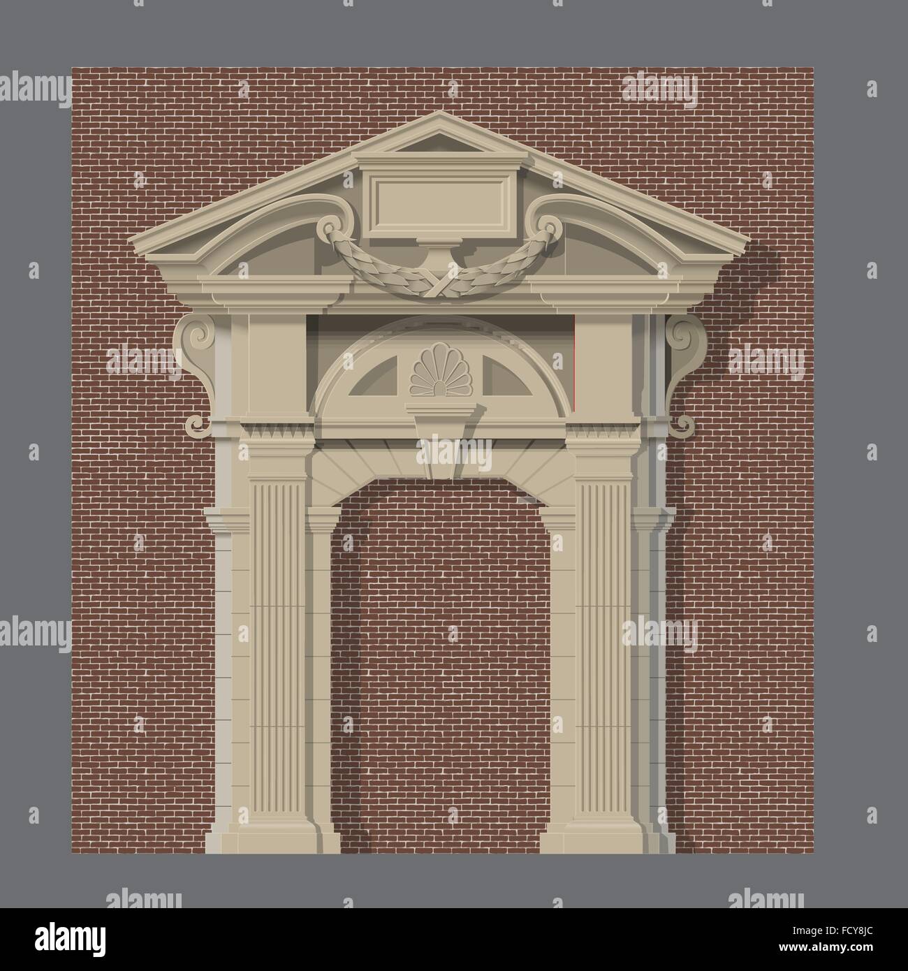 vector image, stone entrance of house Stock Vector Image & Art - Alamy