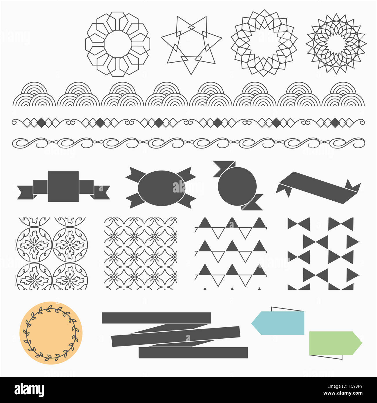 Various patterns and symbols Stock Photo - Alamy