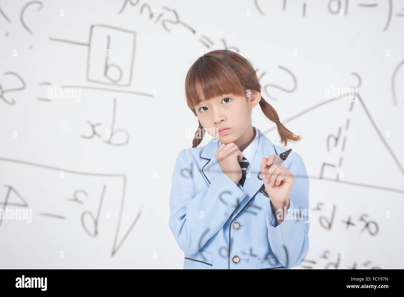 School girl uniform writing hi-res stock photography and images - Alamy