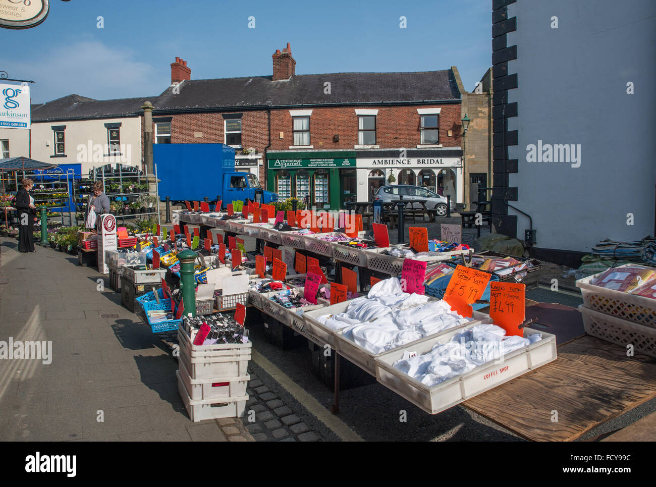 Market day at Garstang Lancashire Stock Photo - Alamy