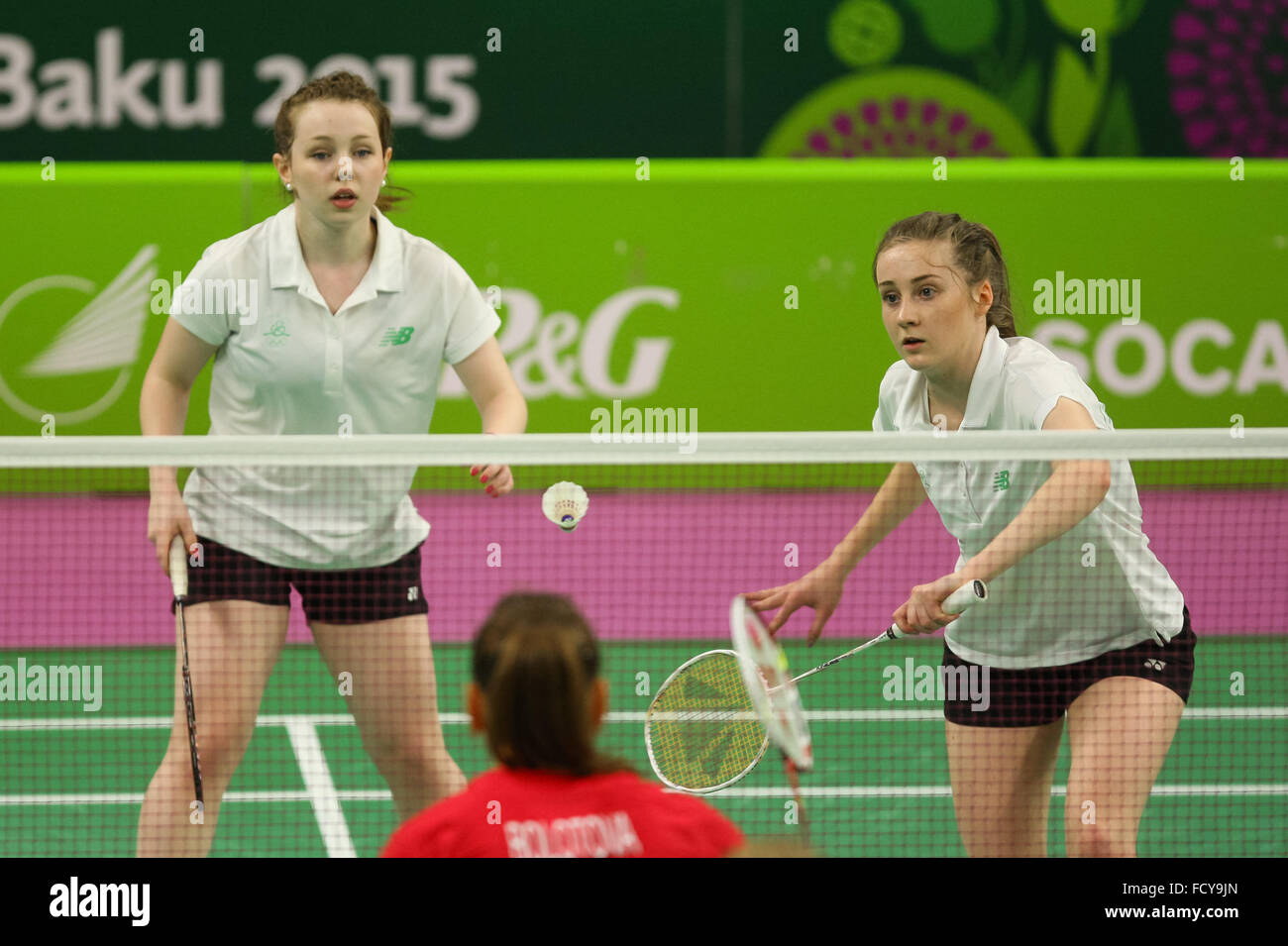 Sara Boyle (IRL) and Rachael Darragh (IRL) vs Ekaterina Bolotova (RUS ...
