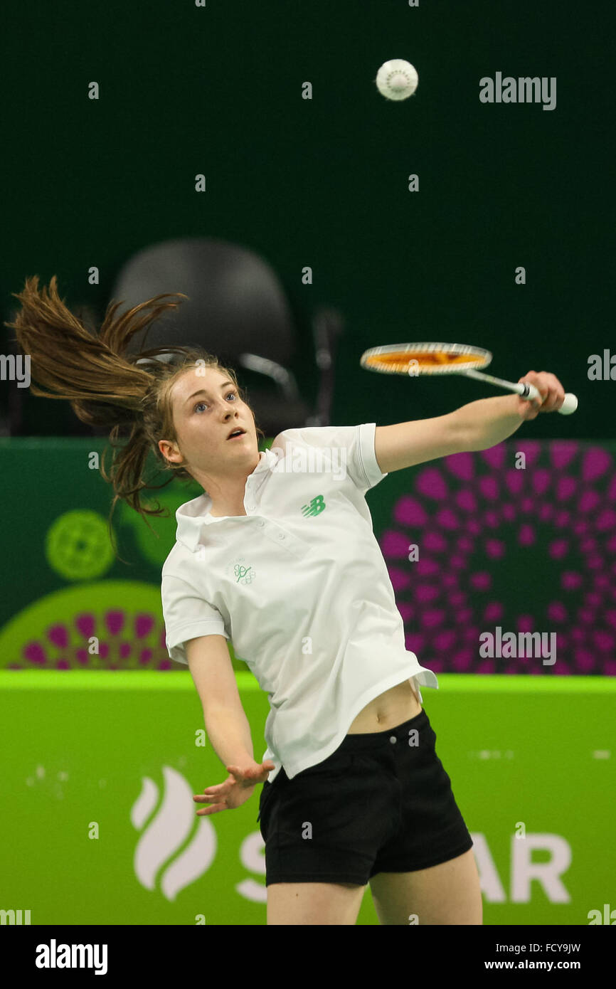 Sara Boyle (IRL) and Rachael Darragh (IRL) vs Ekaterina Bolotova (RUS ...