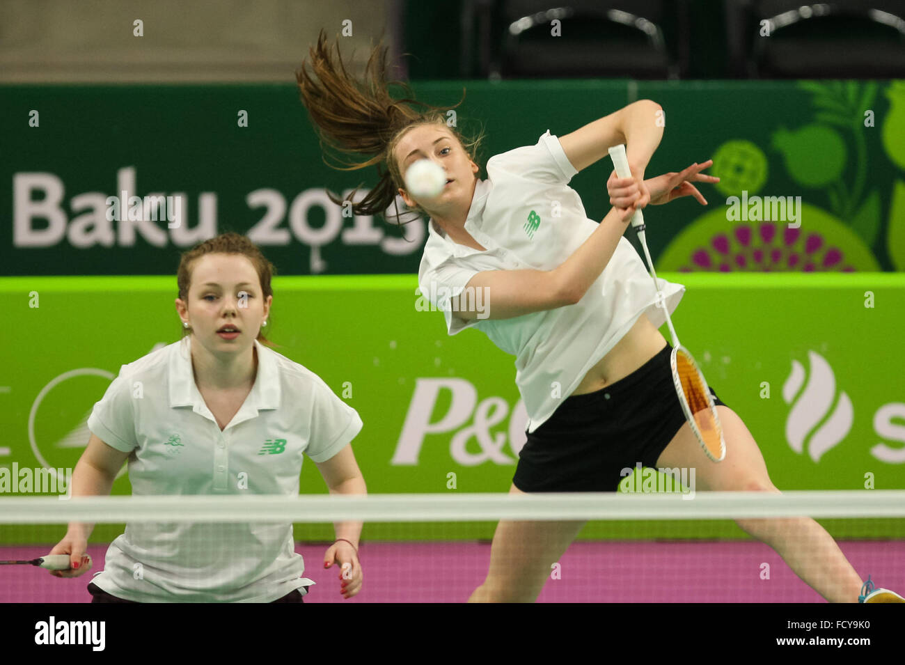 Sara Boyle (IRL) and Rachael Darragh (IRL) vs Ekaterina Bolotova (RUS ...