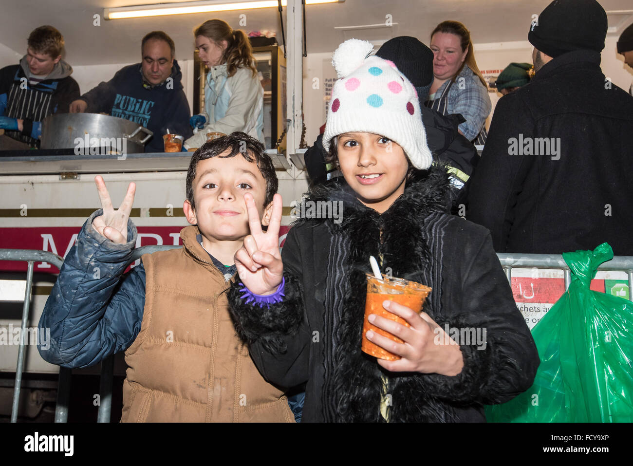 Some of the children at the camp are quite insistent about having their ...