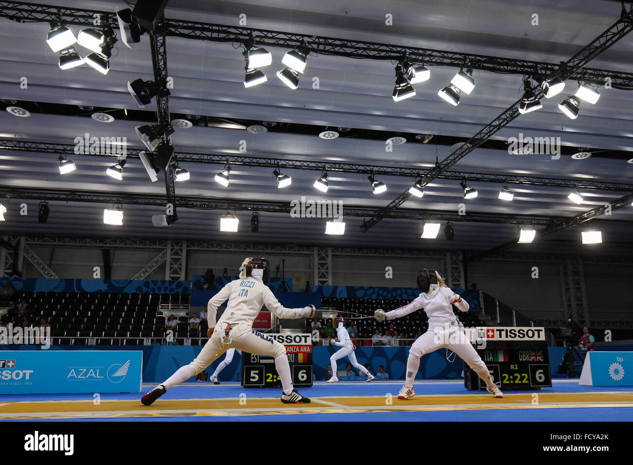 Giulia Rizzi (ITA) vs Corinna Lawrence (GBR). Women's Epee Individual ...