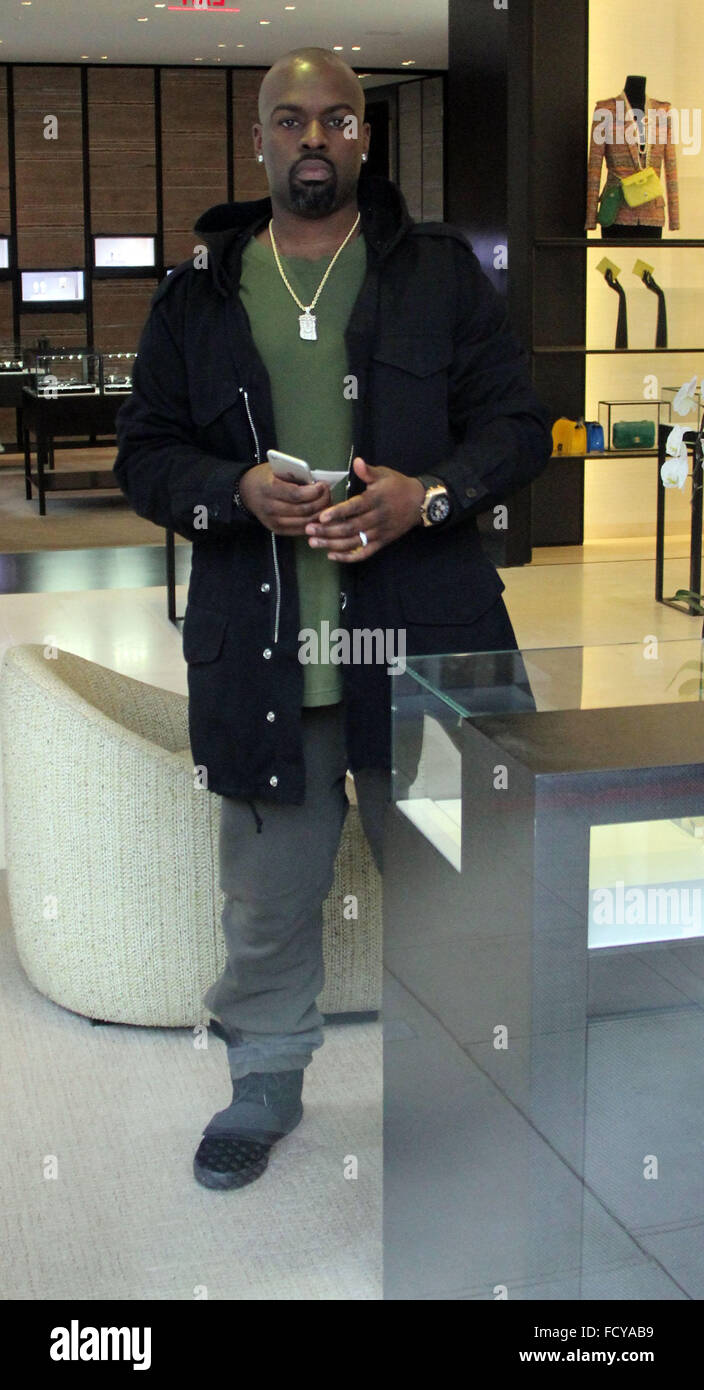 Corey Gamble christmas shopping at Chanel Featuring: Corey Gamble Where ...