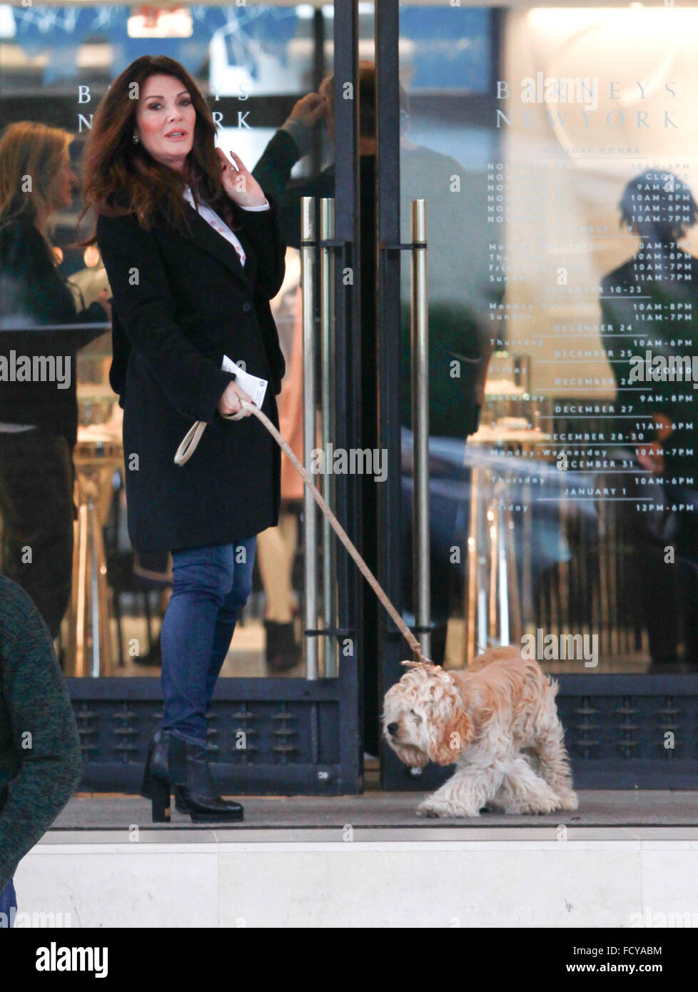 Lisa Vanderpump shopping at Barneys New York in Beverly Hills with her ...
