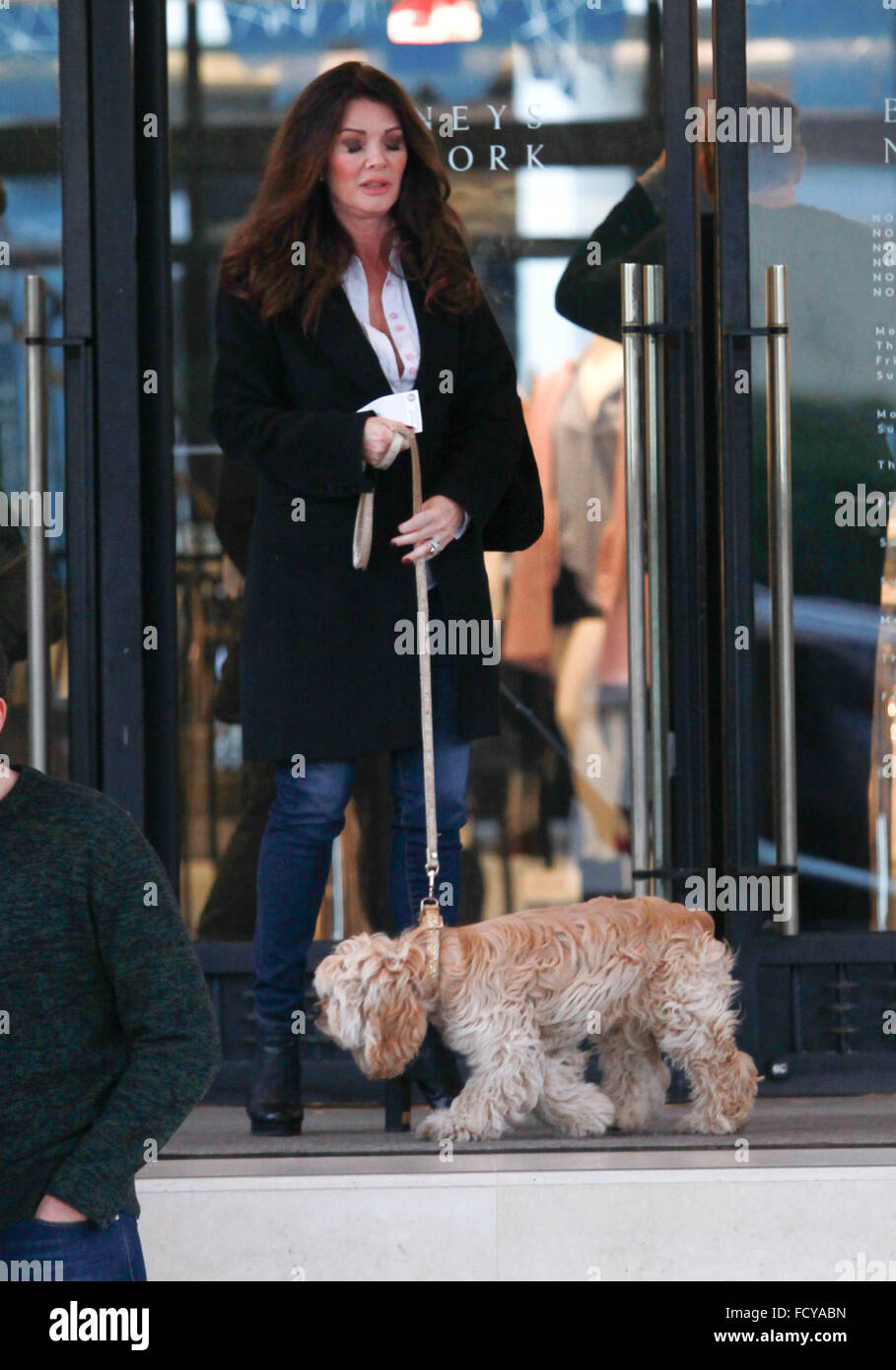 Lisa Vanderpump shopping at Barneys New York in Beverly Hills with her ...