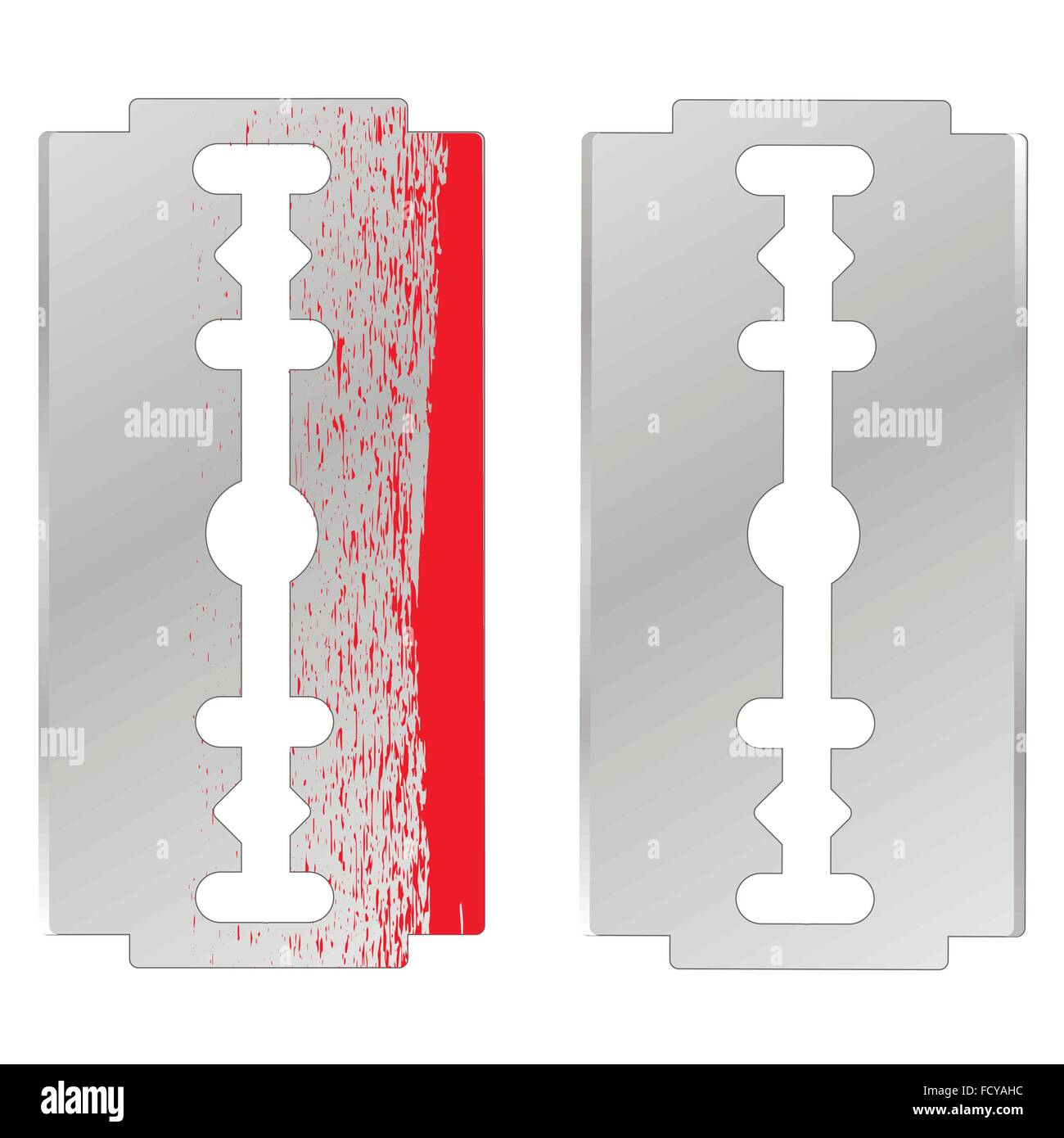 Metal Razor Blade Stock Vector Image & Art - Alamy