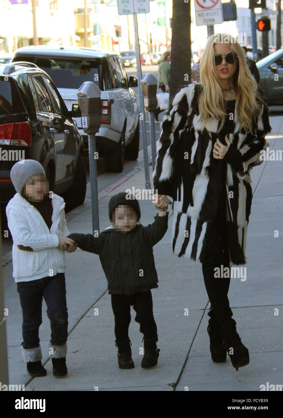 Rachel Zoe and their sons Skyler and Kaius Berman out in Beverly Hills ...