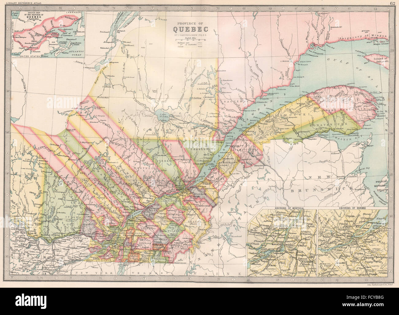 Map of quebec hi-res stock photography and images - Alamy