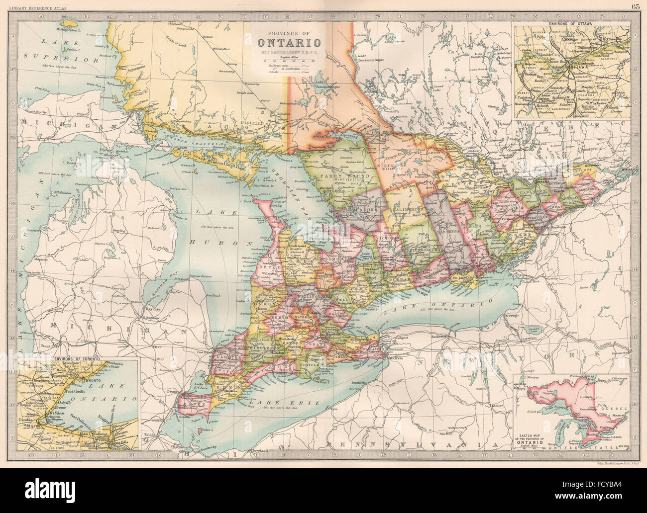 Map of london ontario hi-res stock photography and images - Alamy