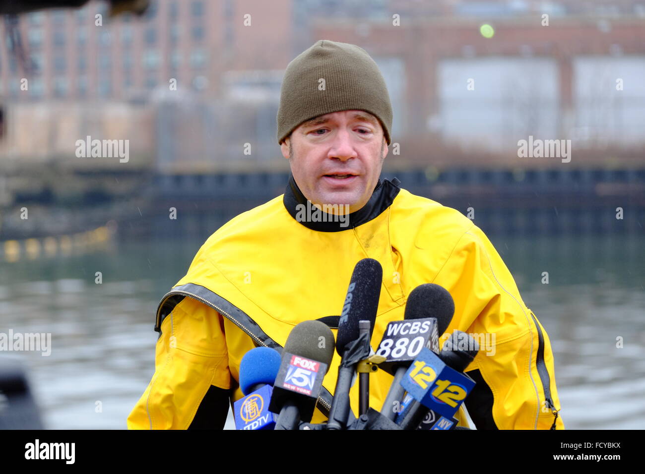 Clean water activist Christopher Swain, of Mamaroneck, swam for three ...