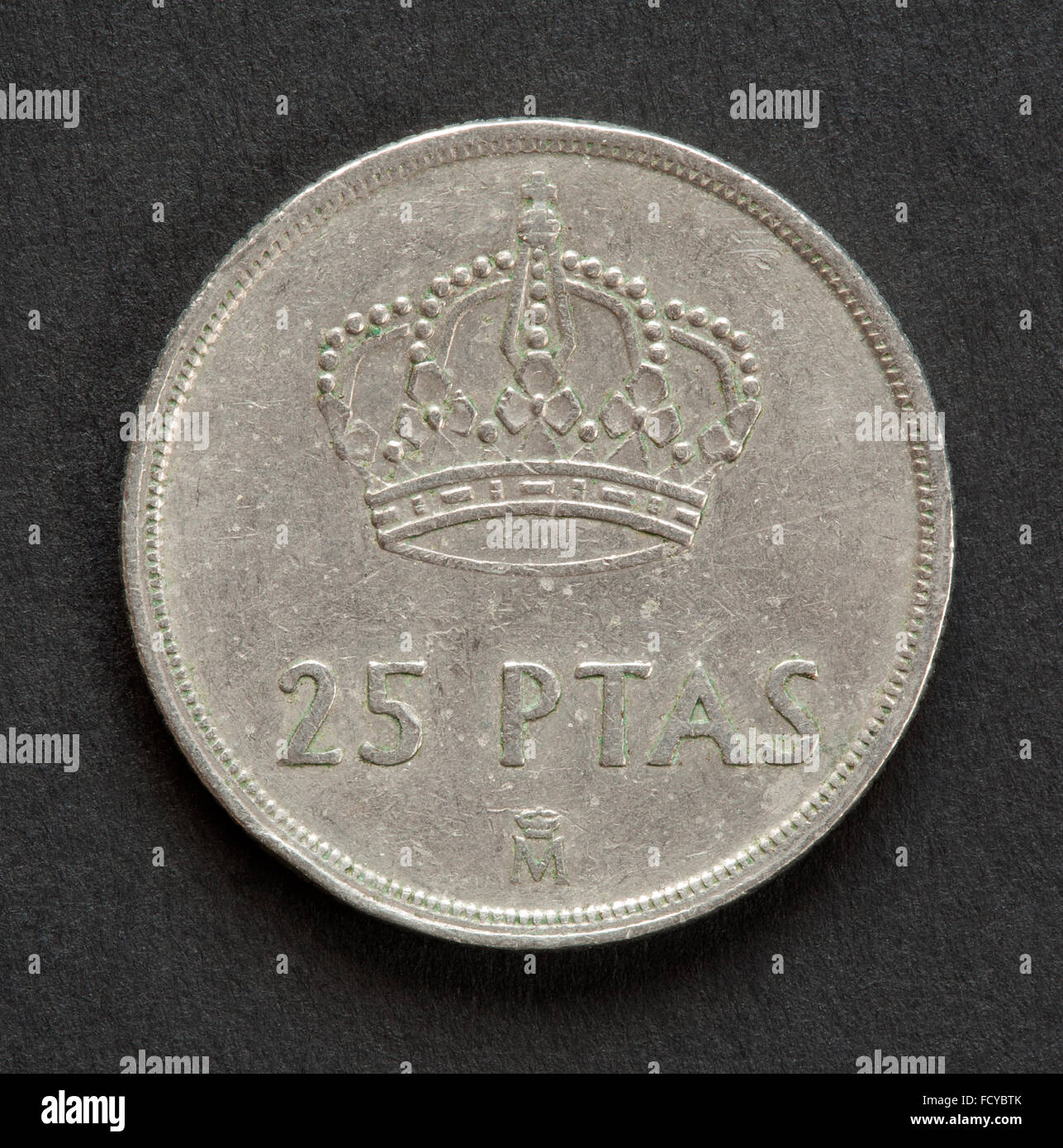 25 Pesetas coin Stock Photo - Alamy