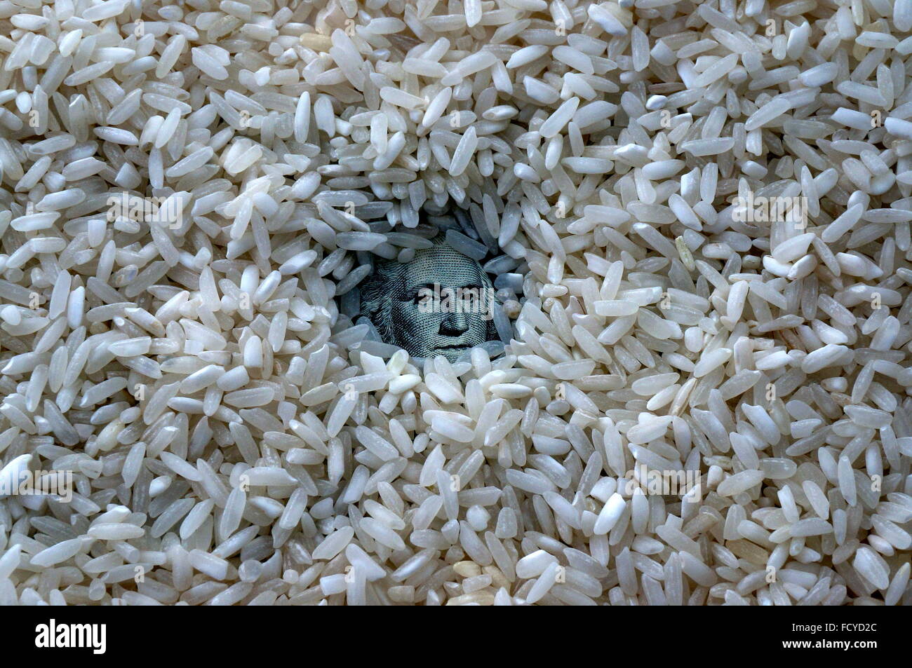 ILLUSTRATION - A US dollar bill with the image of former president ...