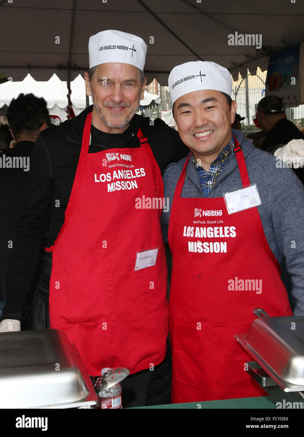 Los Angles Mission Christmas Meal to the Homeless Featuring: Tim ...