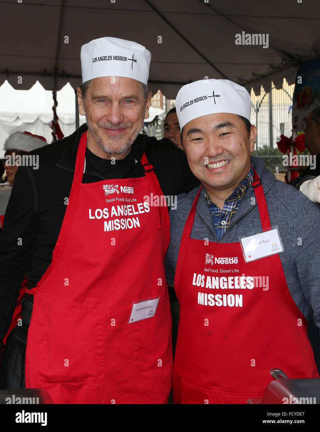 Los Angles Mission Christmas Meal to the Homeless Featuring: Tim ...