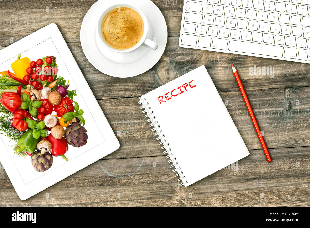 Digital recipe hi-res stock photography and images - Alamy