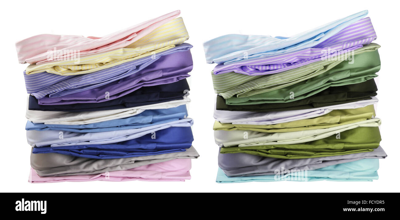 Stacks of Business Shirts Stock Photo - Alamy