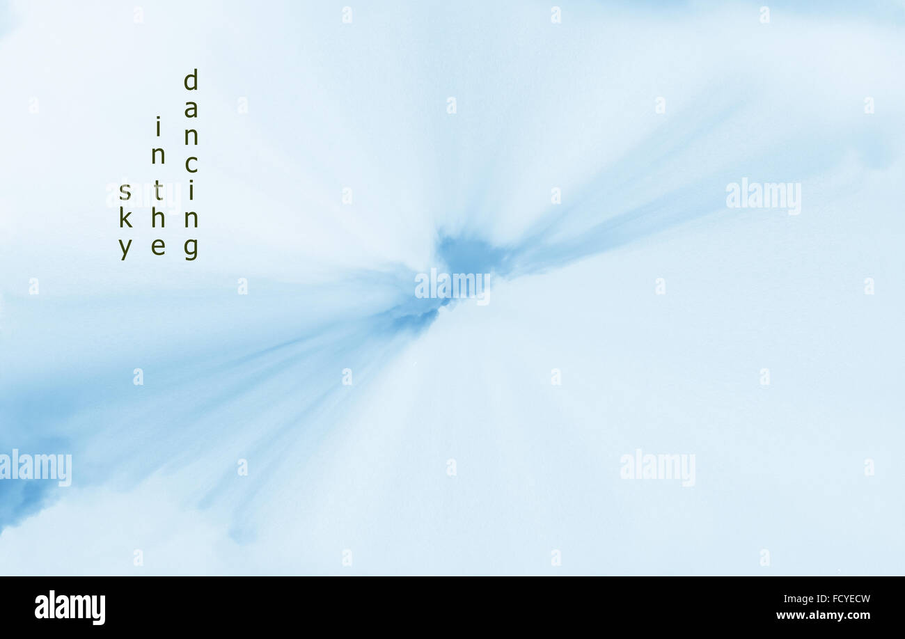 Abstract sky background with text dancing in sky Stock Photo - Alamy
