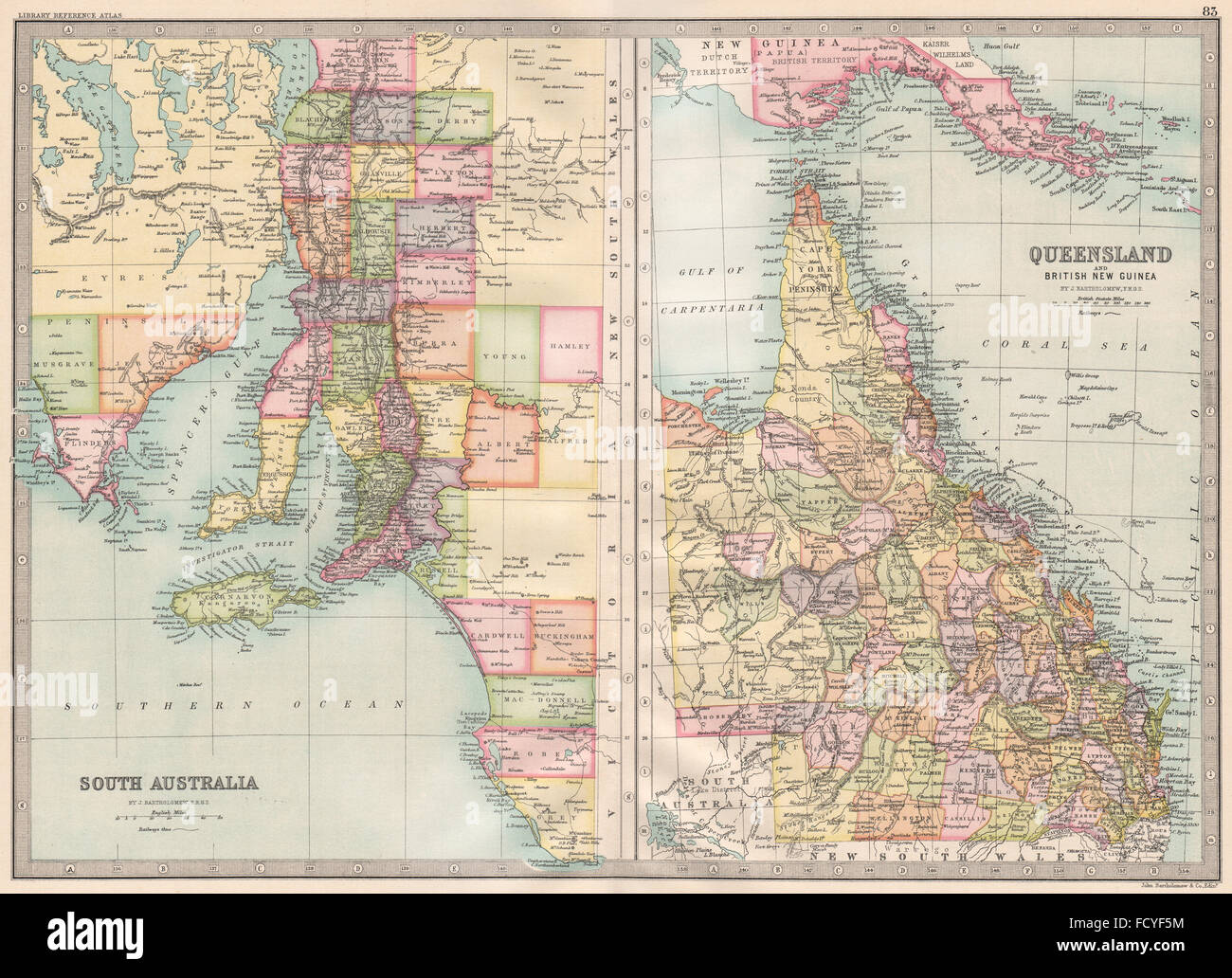 AUSTRALIA:South Australia;Queensland & British New Guinea.BARTHOLOMEW ...