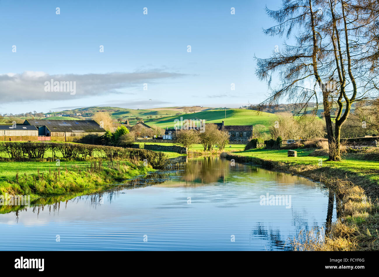 Lancaster Canal Cumbria Stock Photo - Alamy