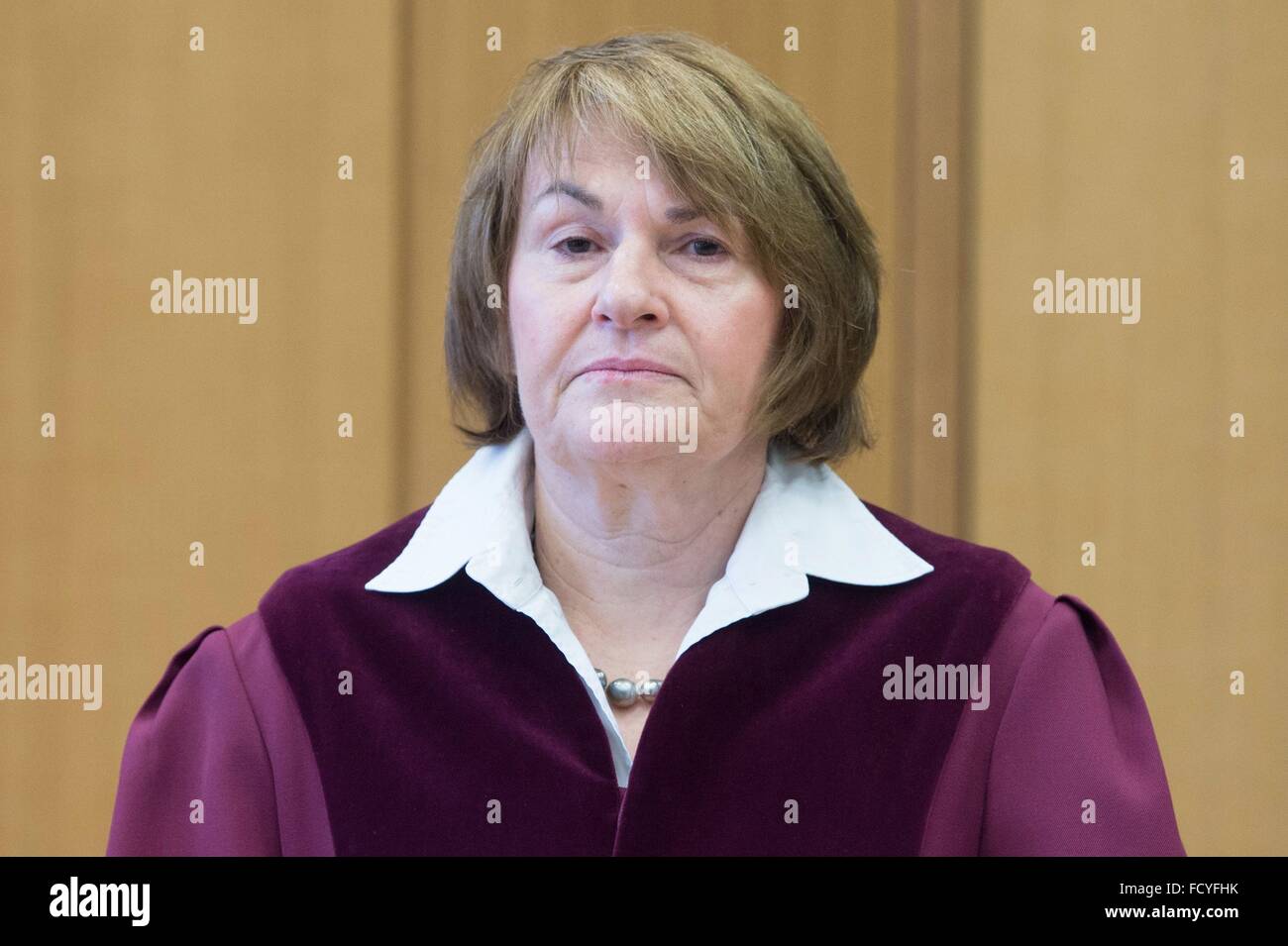 Erfurt, Germany. 26th Jan, 2016. Ingrid Schmidt, president of the ...