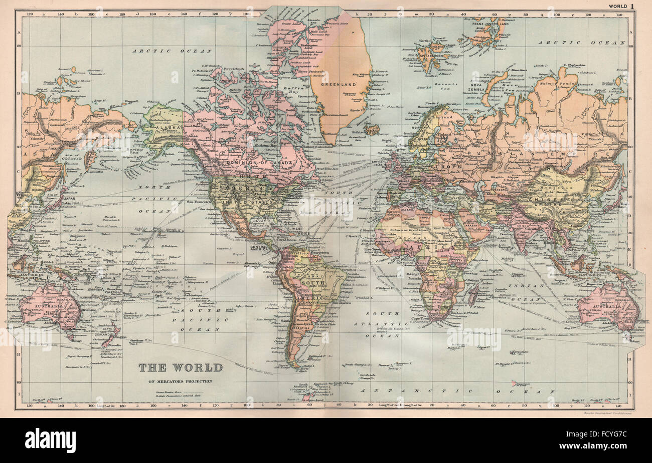 Shipping routes map hi-res stock photography and images - Alamy