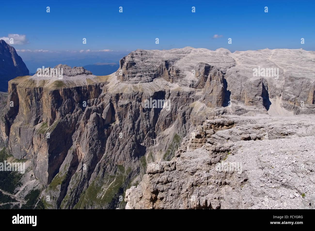 Sella Gruppe in Dolomiten, italienische Alpen - Sella group in ...