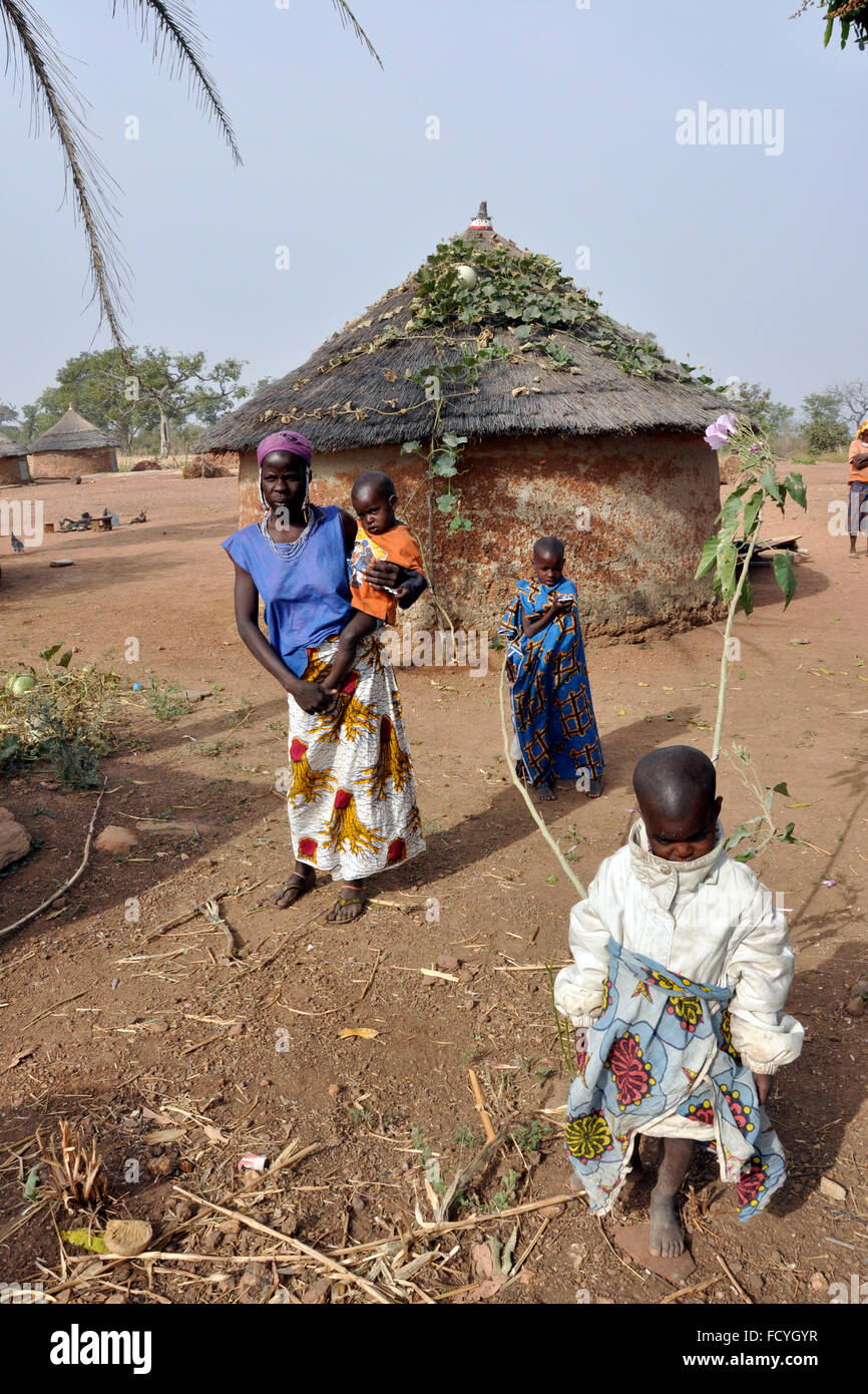 Benin, Djogou region, village Stock Photo - Alamy