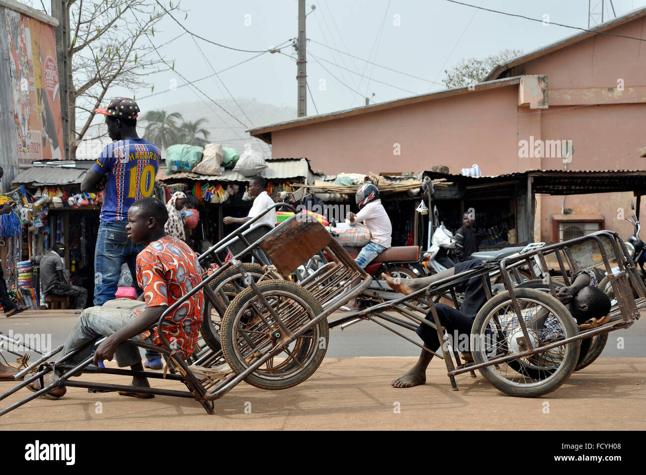 Benin, Djogou region, village Stock Photo - Alamy