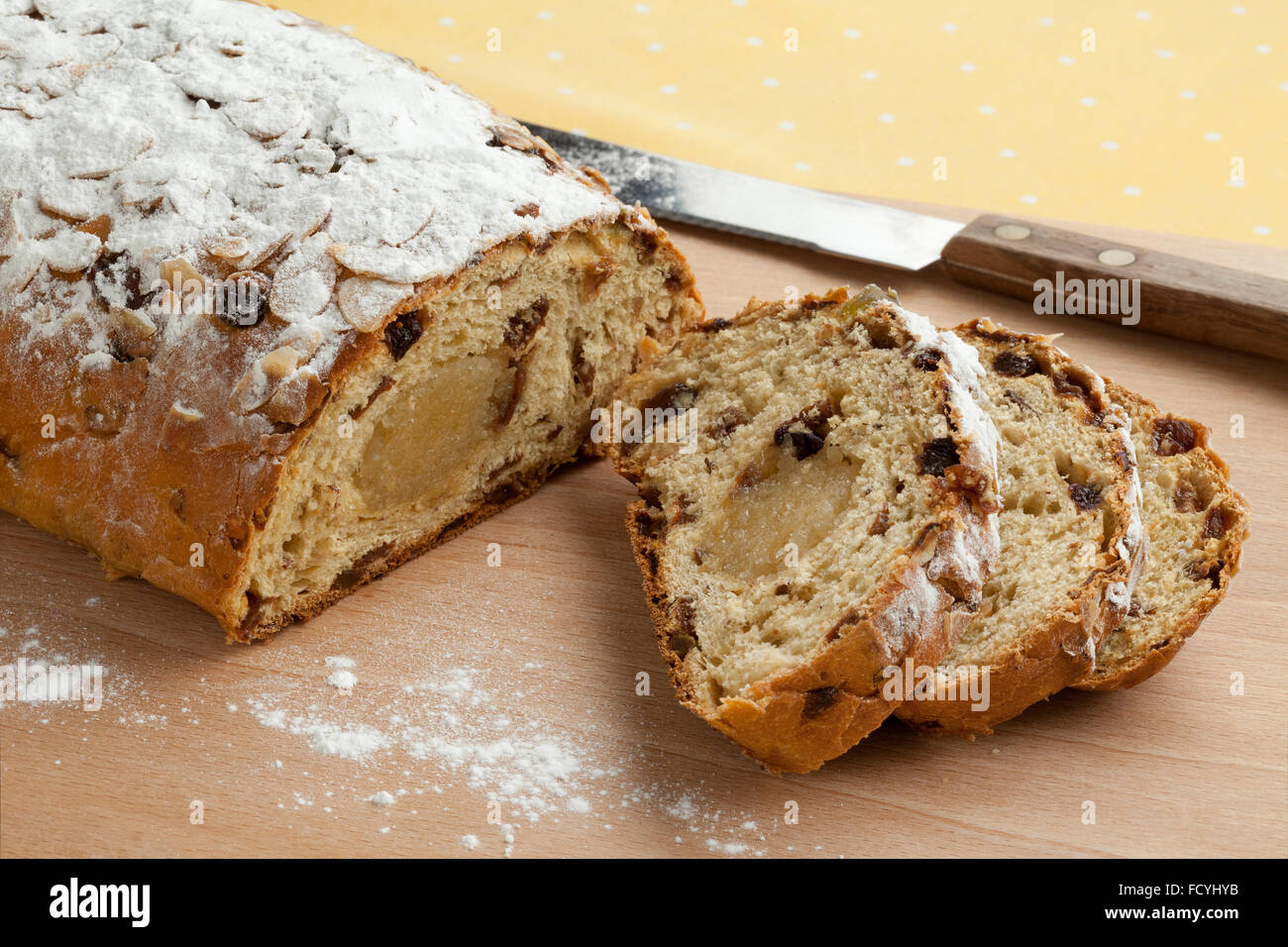 Traditional whole dutch easter bread covered with sugar Stock Photo - Alamy