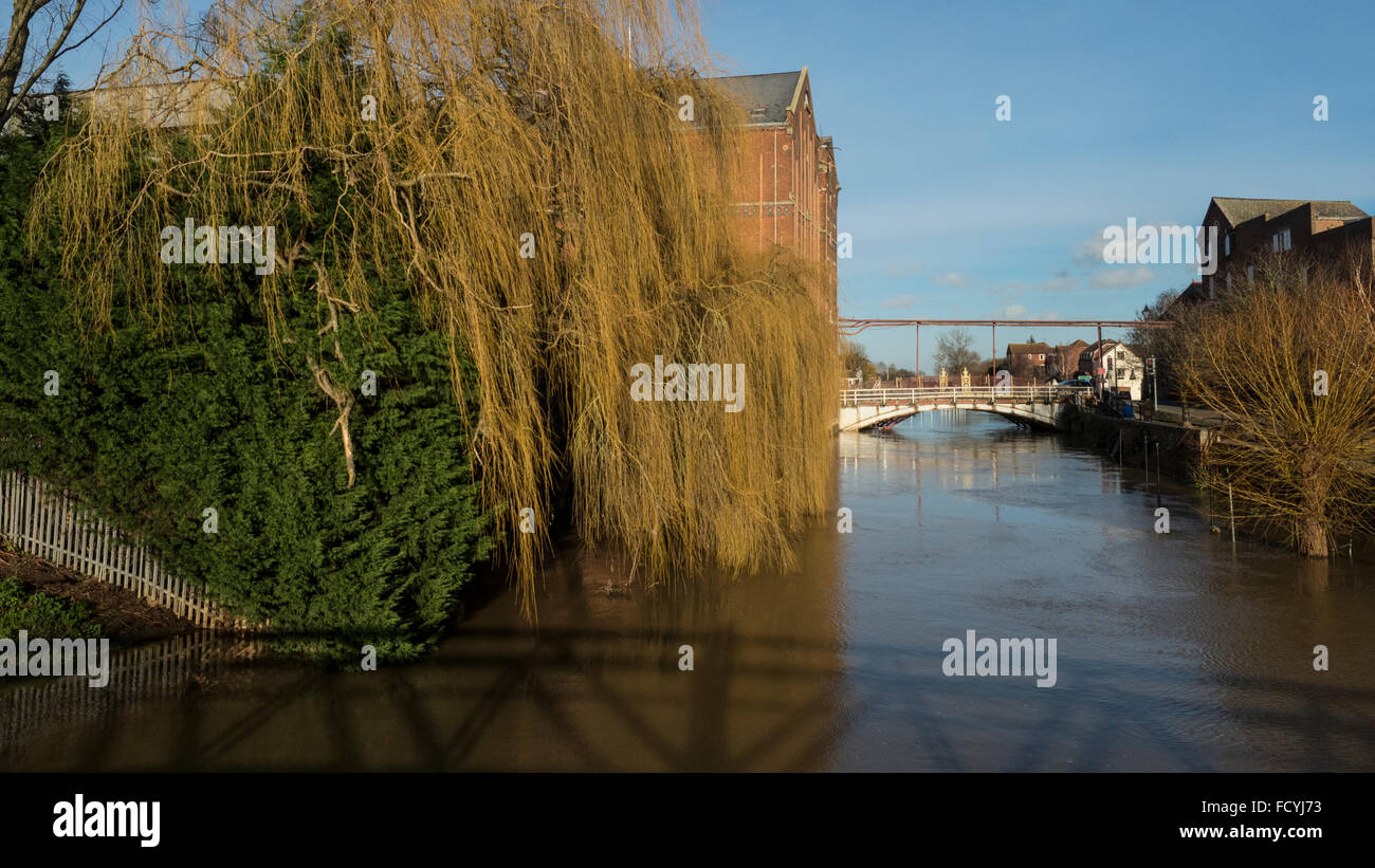 At the confluence of the river severn and river avon hi-res stock ...