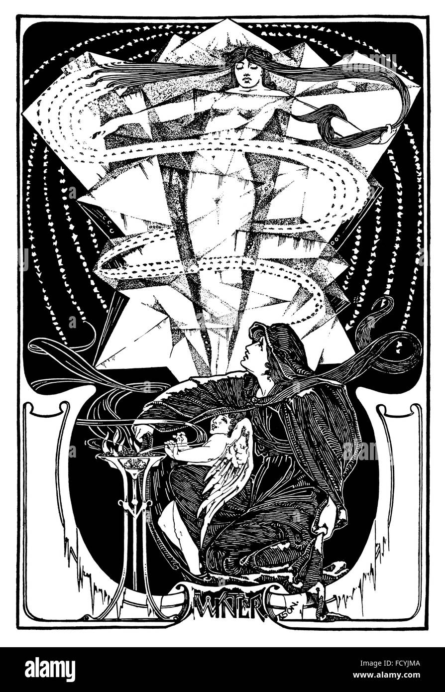 Winter design, by John Thirtle (Jason), of Ewell, Surrey, line ...