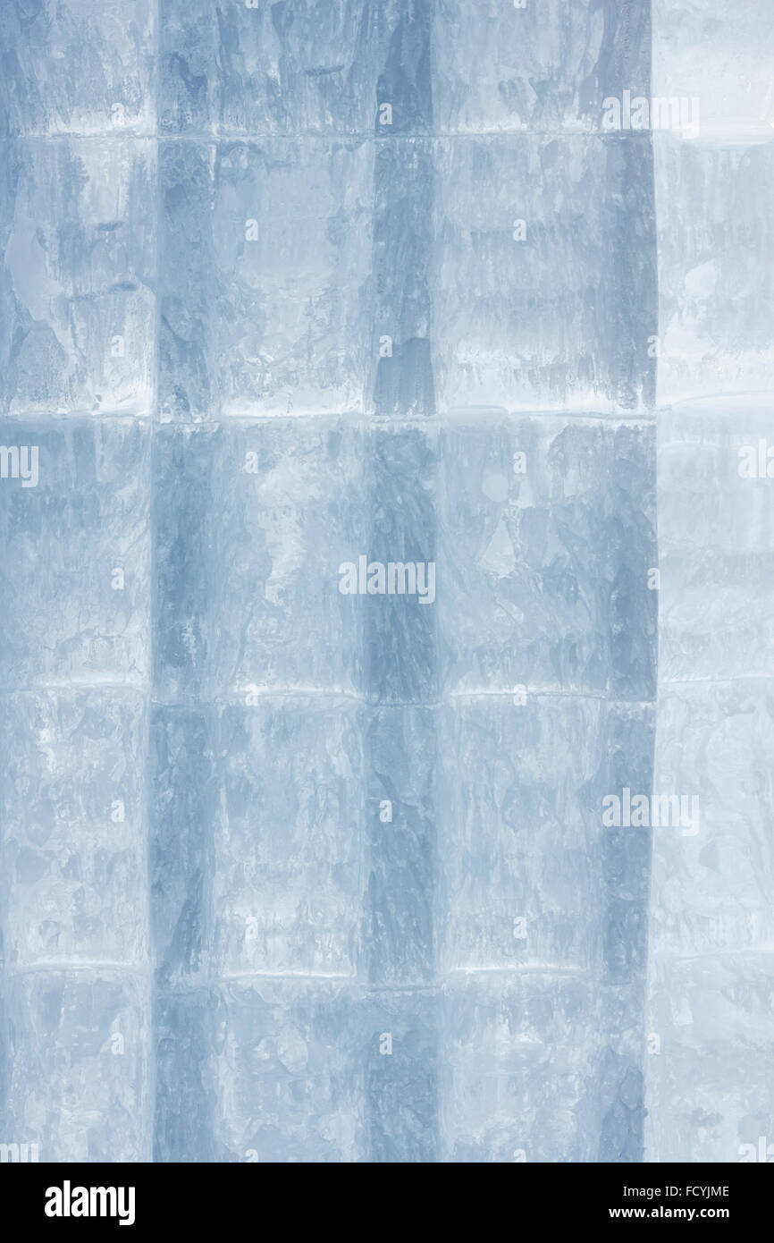 Glacial block of ice with interesting structure (close up). Winter ...