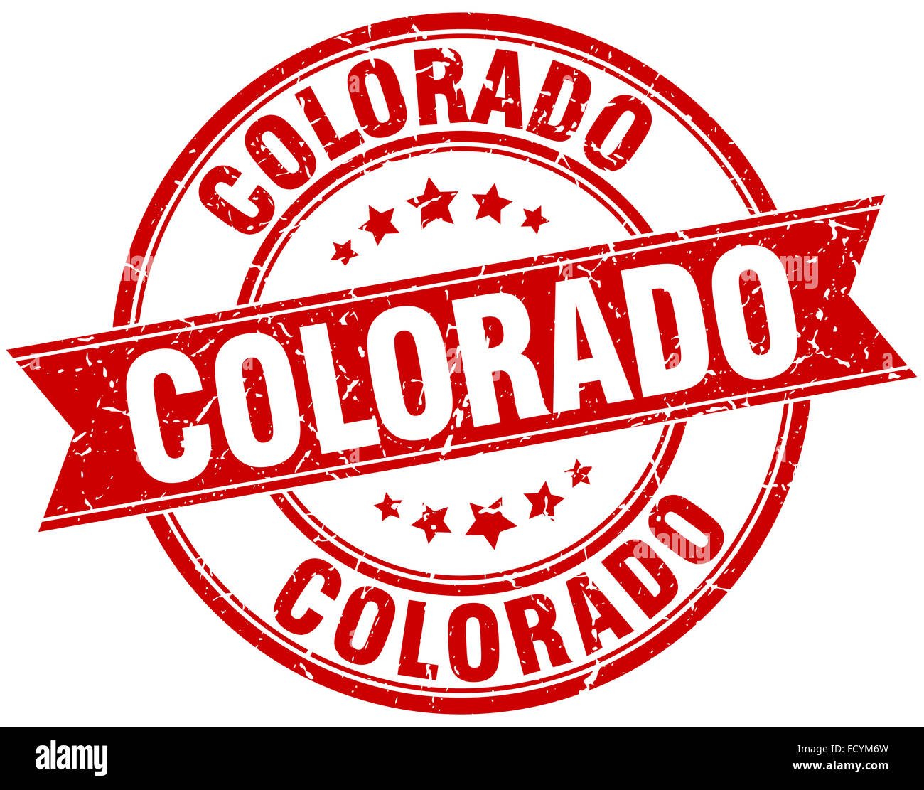 Colorado red round grunge hi-res stock photography and images - Alamy
