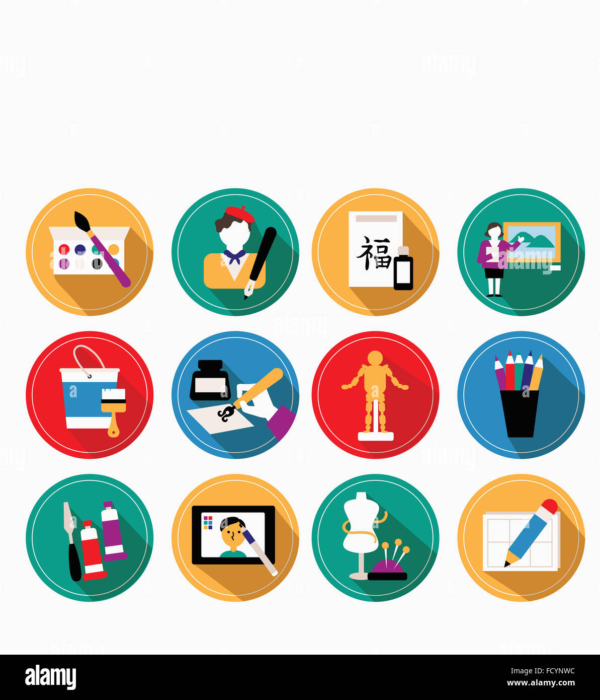 Set of various icons Stock Photo - Alamy