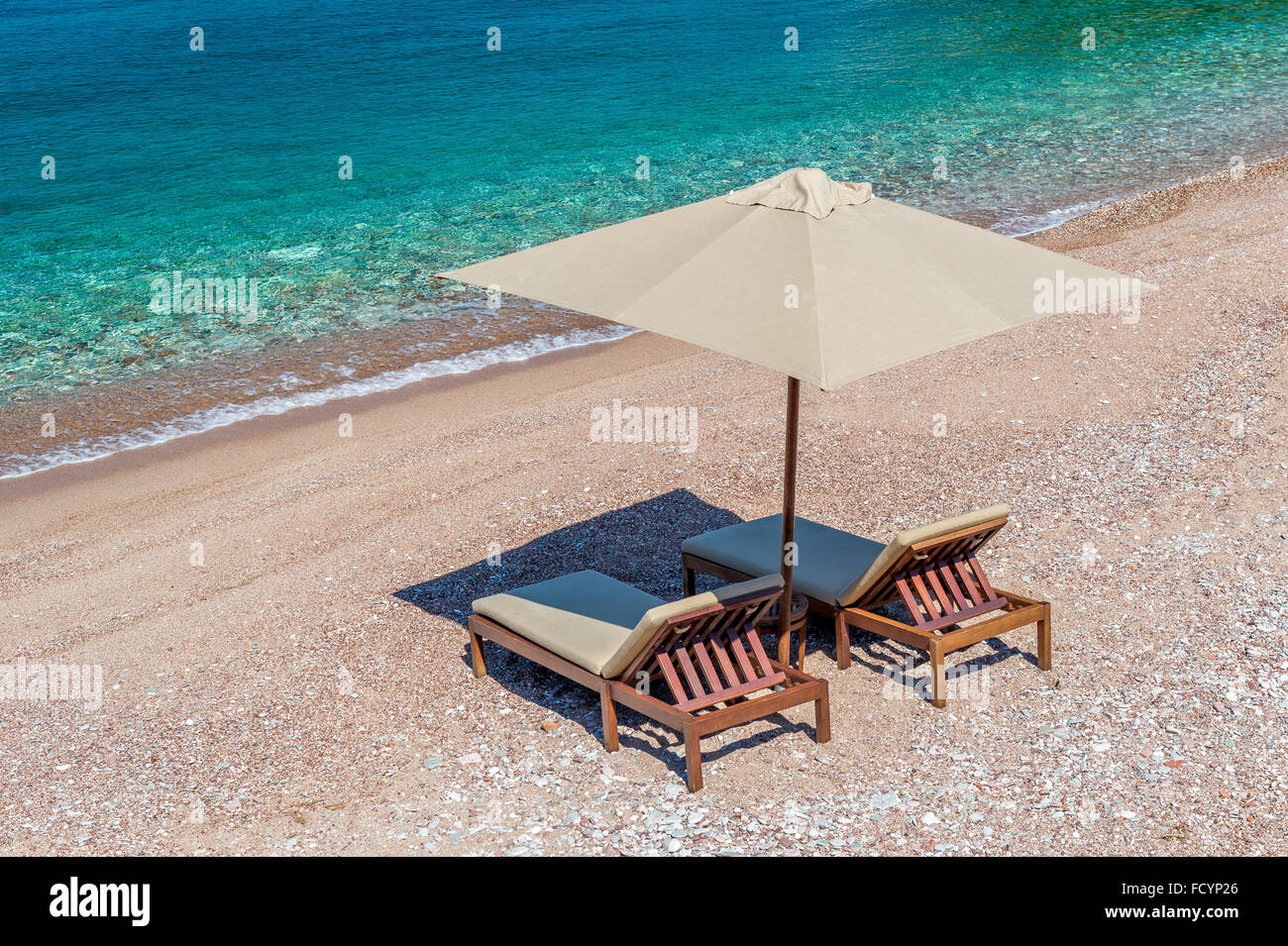 Luxury beach furniture set Stock Photo - Alamy